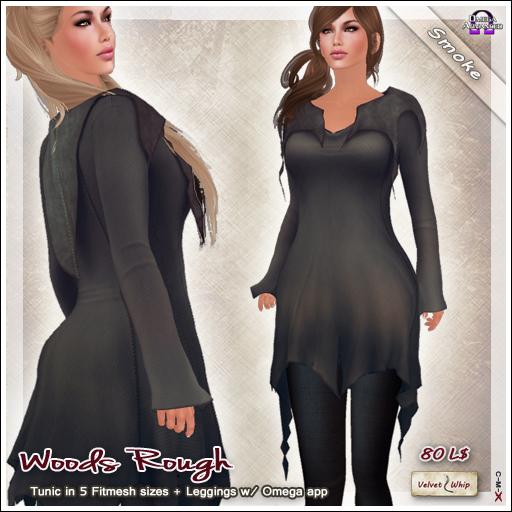 Second Life Marketplace - [V/W] Woods Rough Tunic Smoke - Medieval ...