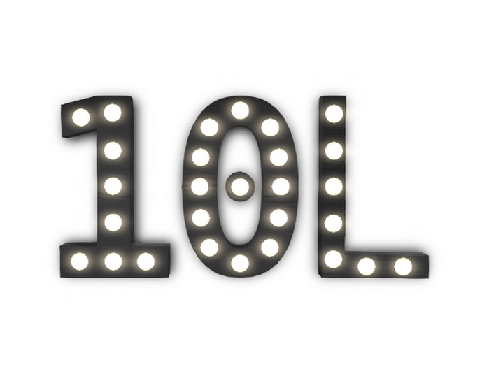 Second Life Marketplace - [Px] "10L" Illuminated Light Bulbs Sign