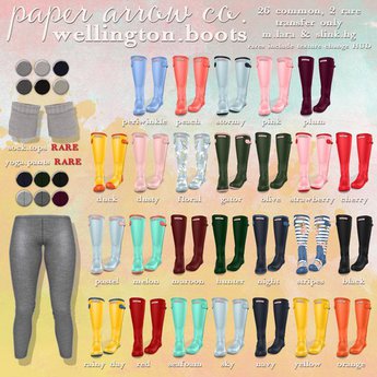 Second Life Marketplace - paper.arrow.co wellington.boots [slink.hg ...