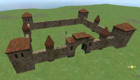 Second Life Marketplace - Maxx's Castle Walls (rustic)