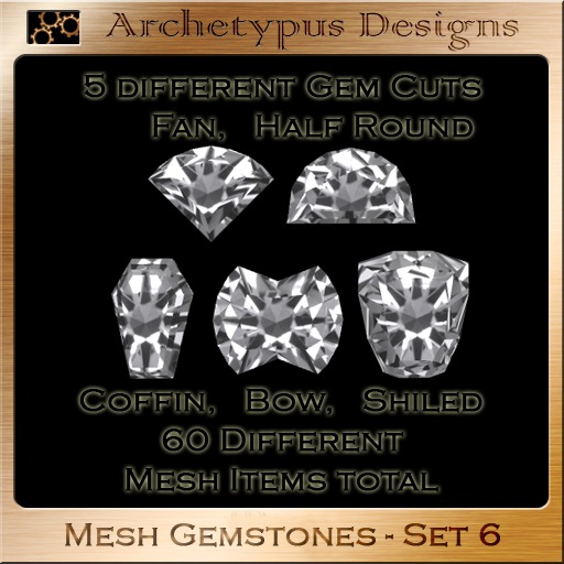 Second Life Marketplace - *AD* Mesh Gemstone Set 6 - DEMO
