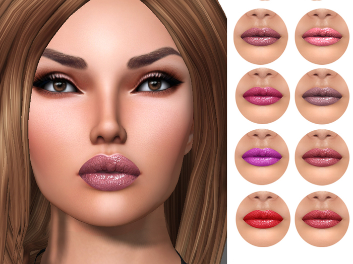 Second Life Marketplace - Pumped Lips Textures - PSD Template Full Perm