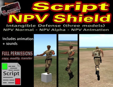 Second Life Marketplace - NPV shield script (three models)