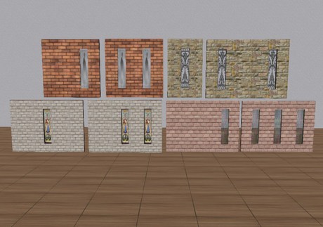 Second Life Marketplace - SALE 50% OFF !!! SET OF 8 MESH WALLS. + BONUS ...