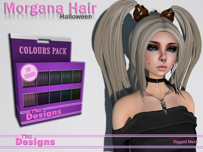 Second Life Marketplace - Morgana Hair Halloween Colours