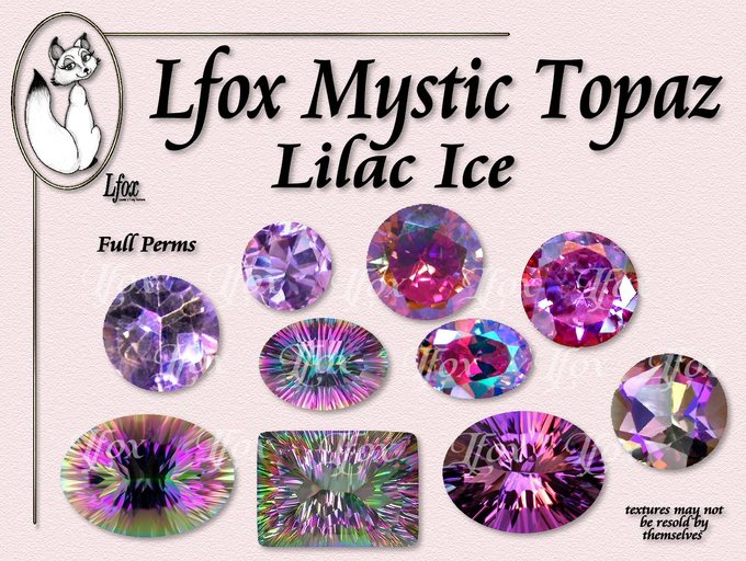 Second Life Marketplace - lfox Mystic Topaz - Lilac Ice