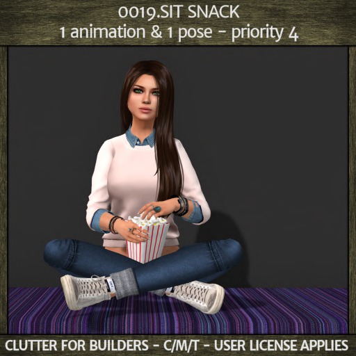 Second Life Marketplace - CLUTTER - 0019.SIT SNACK-X-AP