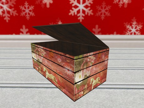 Second Life Marketplace - Christmas Chest - Wooden Toy Box ~ Open ...