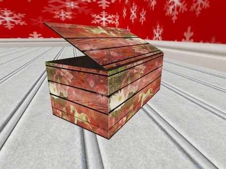 Second Life Marketplace - Christmas Chest - Wooden Toy Box ~ Open ...