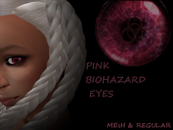 Second Life Marketplace - ...Ss... Pink BioHazard Eyes Set