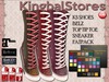 Second Life Marketplace - KS SHOES BELZ TOP TIP TOE SNEAKER FATPACK