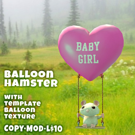 Second Life Marketplace - Balloon Hamster - Baby Girl - PERFECT ...