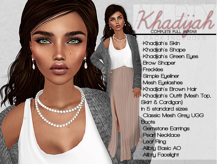 Second Life Marketplace - #allbty Complete Avatars "Khadijah"