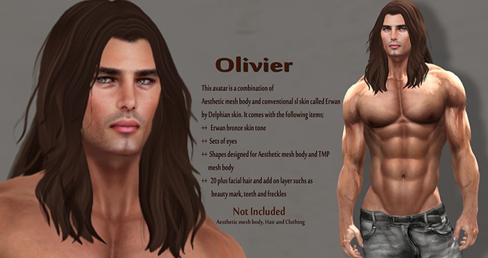 Second Life Marketplace - 4 - MALE - SKIN - OLIVIER - QUINTIN - MARCUS - ALEX