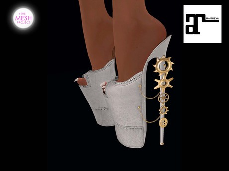 Second Life Marketplace - SHAKIRA PLATFORMS - WHITE - LARA/TMP - GOLD ...