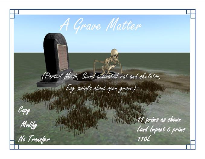Second Life Marketplace - A Grave Matter