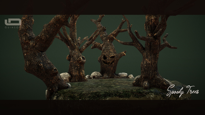 Second Life Marketplace - GUINSOO - Full Perm Spooky Trees / Low Land ...