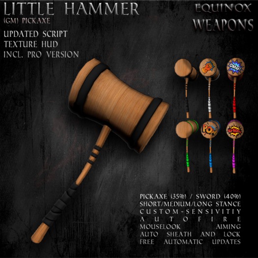 Second Life Marketplace - Equinox#Little Hammer~2.02