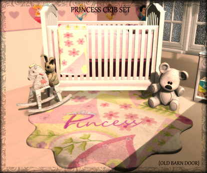 Second Life Marketplace - {OBD} PRINCESS NURSERY CRIB SET