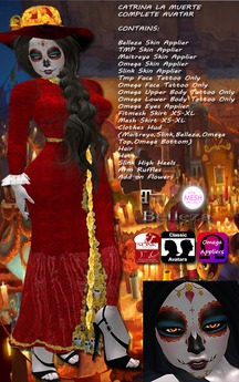 Second Life Marketplace - Catrina La Muerte Avatar (Slink,Maitreya,TMP ...