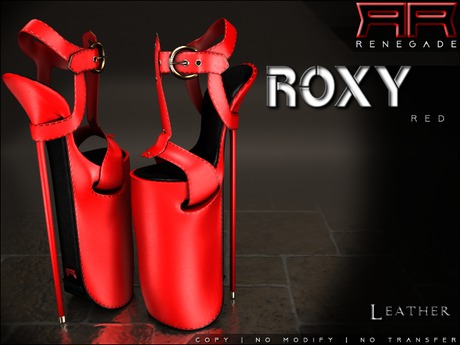 Second Life Marketplace - [Renegade] Roxy Platform Heels - Red