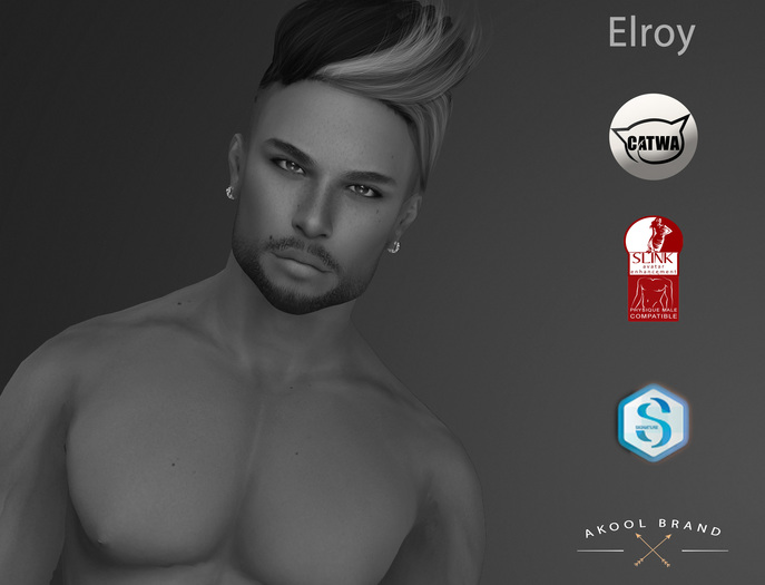 Second Life Marketplace - {Akool Brand} Elroy Skin NORMAL - Appliers - DEMO