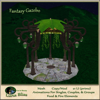 Second Life Marketplace - Fantasy Gazebo - Mesh