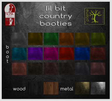Second Life Marketplace - ~i~ Lil Bit Country Booties (Add Me)