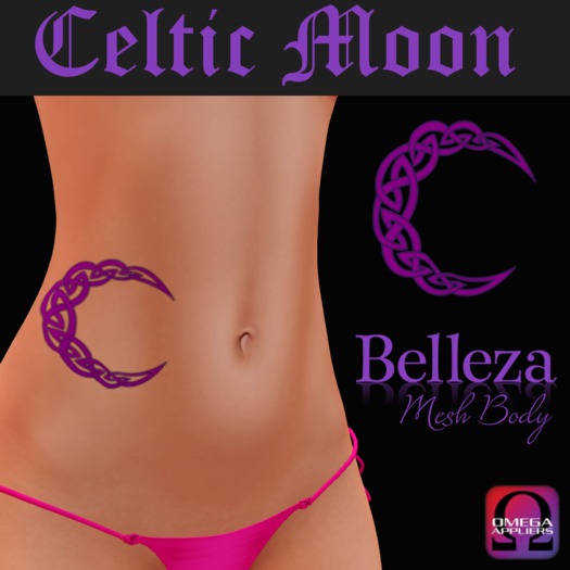 Second Life Marketplace - Celtic purple moon tattoo