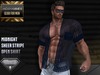 Second Life Marketplace - Midnight Sheer Stripe Open Shirt
