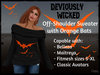Second Life Marketplace - *D*W* Orange Bats Mesh Sweater. Belleza ...