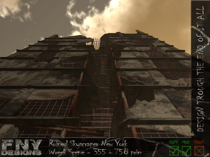 Second Life Marketplace - :FNY:Designs ruined Skyscraper New York ...