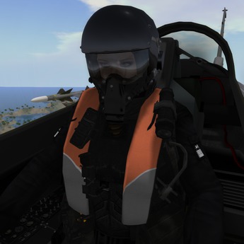 Second Life Marketplace - Combat Jet Pilot - The Black Ace!
