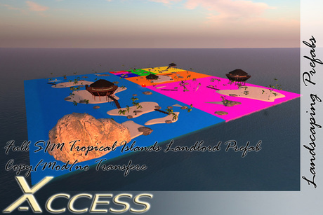 Second Life Marketplace - :Xccess: Designs - Tropical Islands LANDLORD ...