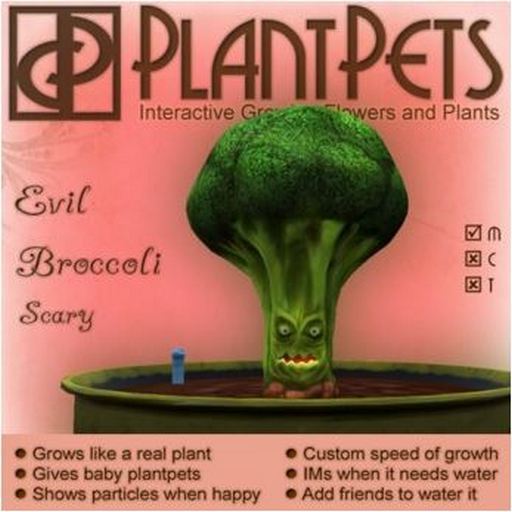 Second Life Marketplace - PlantPet Seed [Evil Broccoli *Scary*] LIMITED