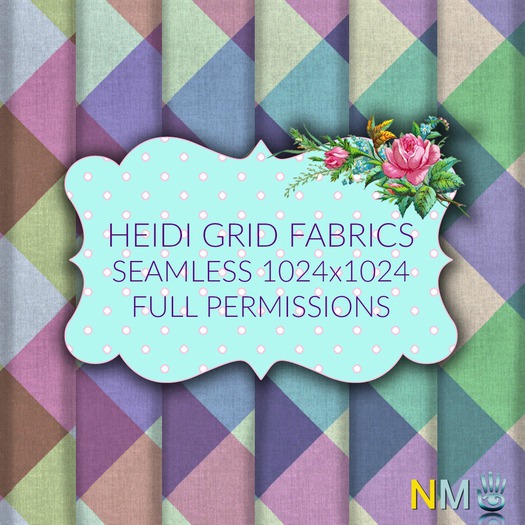 Second Life Marketplace - Heidi Grid Fabrics Full Permissions Seamless ...