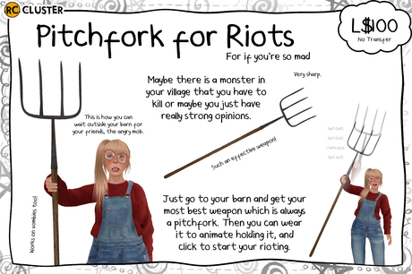 Second Life Marketplace - -RC- Pitchfork for Riots
