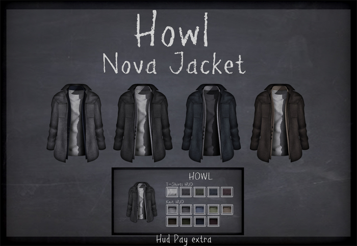Second Life Marketplace - Howl - Nova Jacket [HUD] WEAR