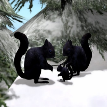 Second Life Marketplace - Winter Scene w Squirrel family