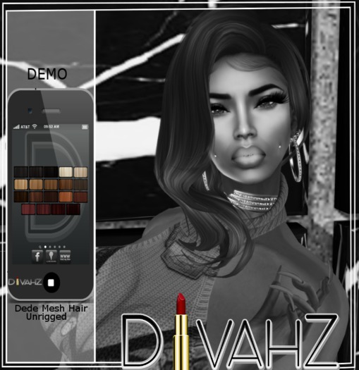 Second Life Marketplace - !DC! Dede Hair (Mesh) DEMO