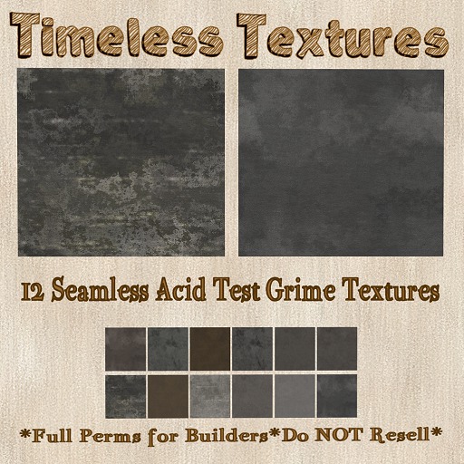 Second Life Marketplace - 12 Seamless Acid Test Grime Timeless Textures