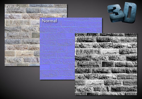 Second Life Marketplace - JU Stone Wall Colours 3D Textures Full Perm