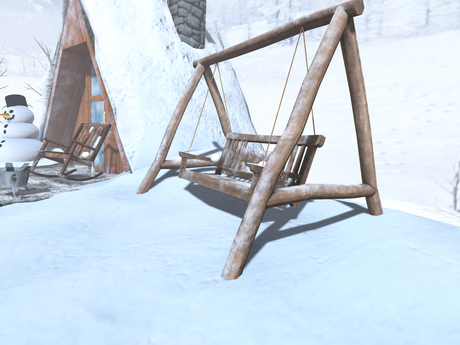 Second Life Marketplace - Full Perm Cozy Triangle Winter Cabin With ...