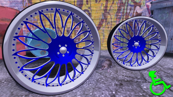 Second Life Marketplace - -iWheel- Daisy Flower Wheel _(FP)_