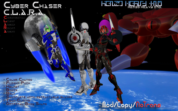 Second Life Marketplace - ::: K.H.I. ::: Cyber Chaser C.L.A.R.A.