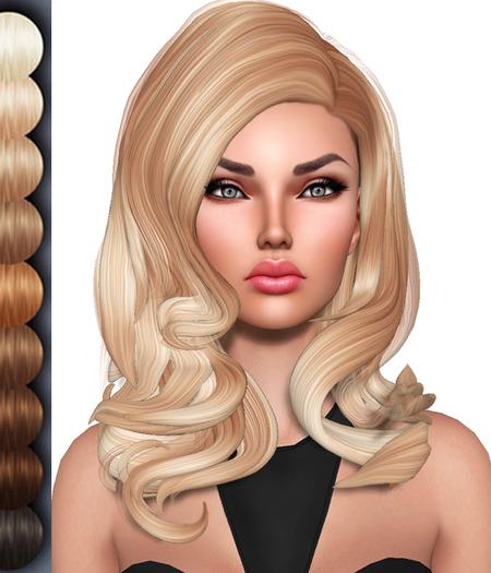 Second Life Marketplace - DAE FILES - Lizzy Mesh Hair Full Perm