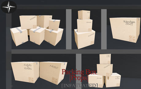 Second Life Marketplace Infatuated Packing Boxes Props