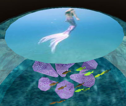 Second Life Marketplace - Sea Clear Moving Ice Block with Mermaid & Fish