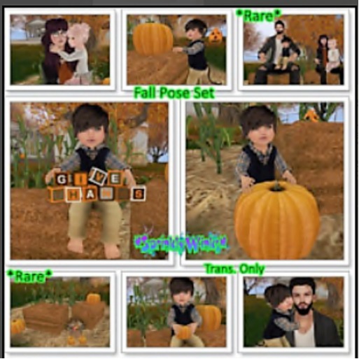 Second Life Marketplace - *S*W* Pumpkin Hold Pose (Rez)