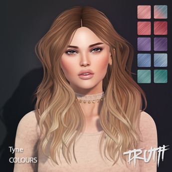 Second Life Marketplace - TRUTH HAIR Tyne (Fitted Mesh Hair) - colours